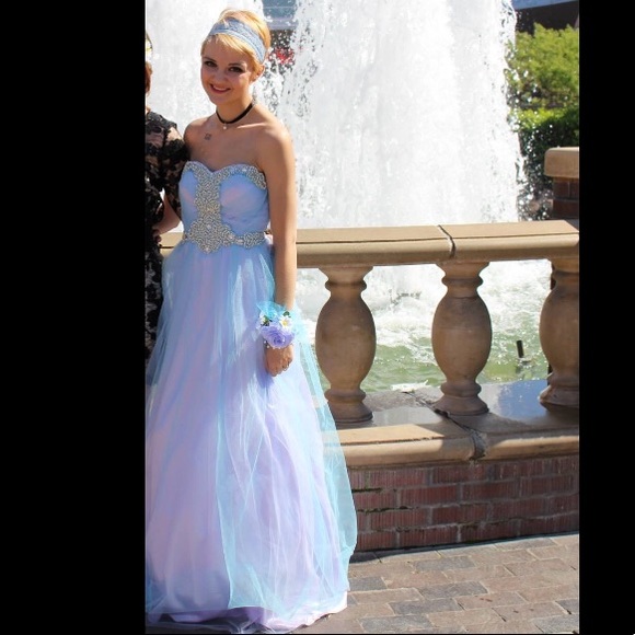 Dresses | Blue And Lilac Prom Dress Size 1 Cinderellaesque | Poshmark